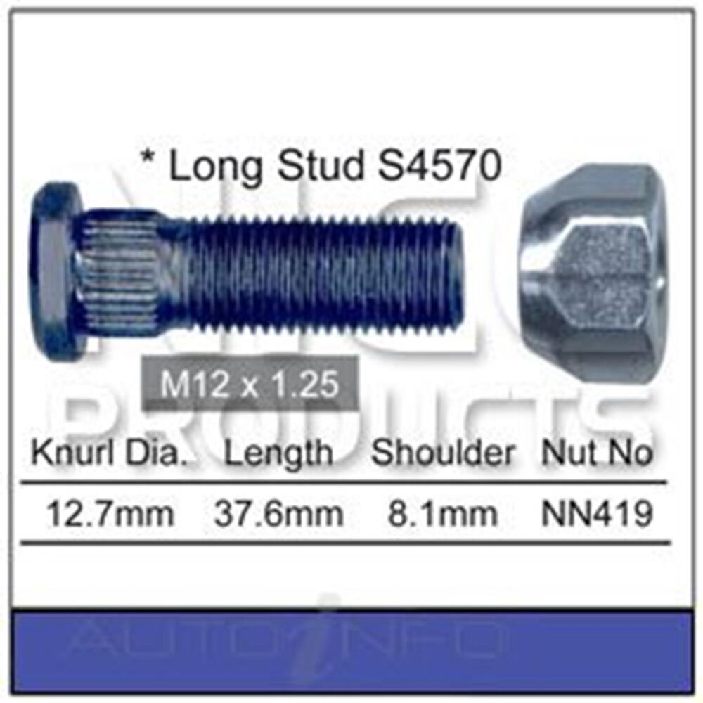 Nice Wheel Stud And Nut Set - NS462 | Supercheap Auto