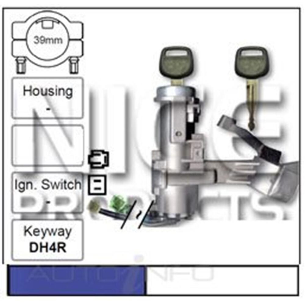 Nice Ignition Switch And Lock Assembly - NIC513 | Supercheap Auto