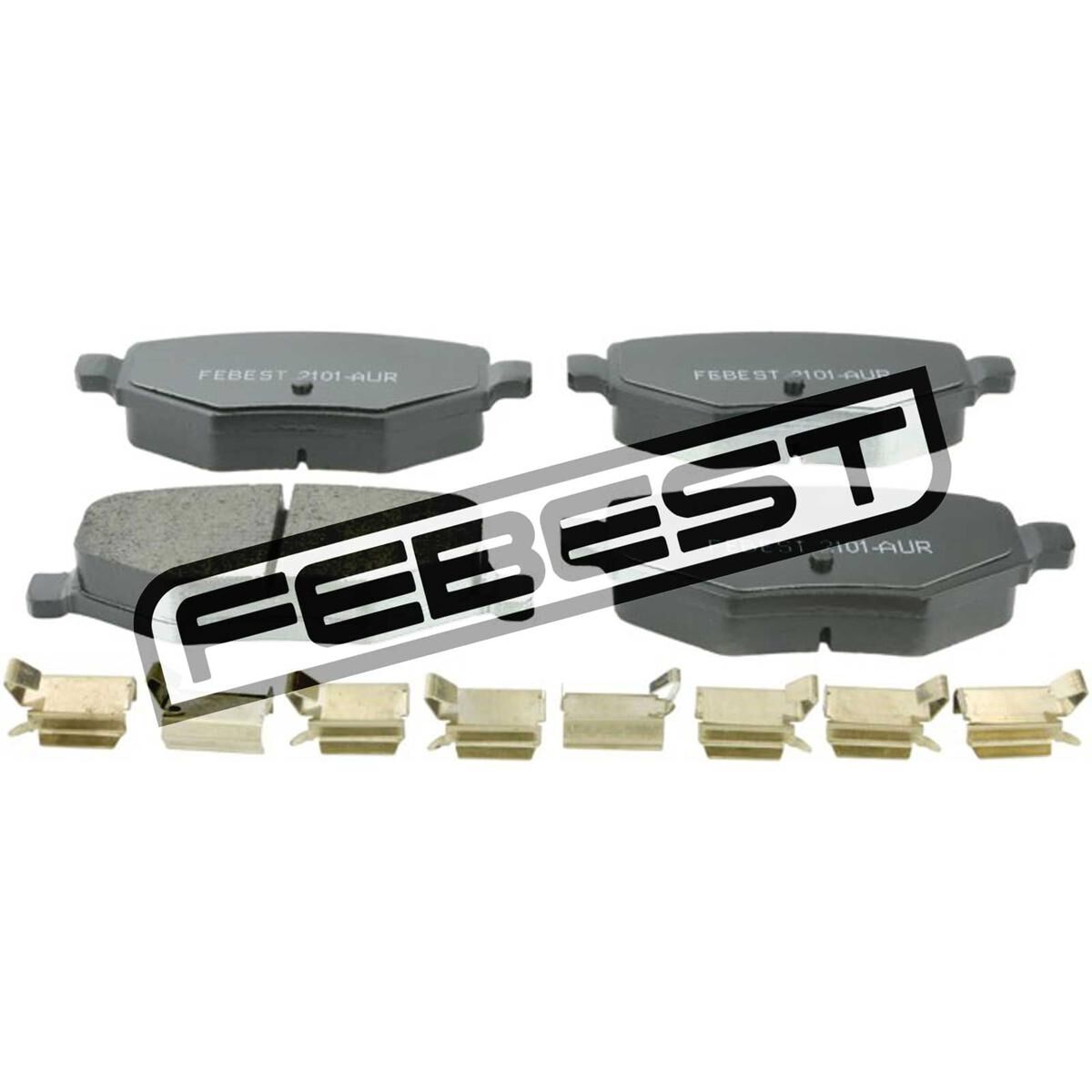FEBEST Pad Kit Disc Brake Rear - Kit With Anti Squeal Shim With ...