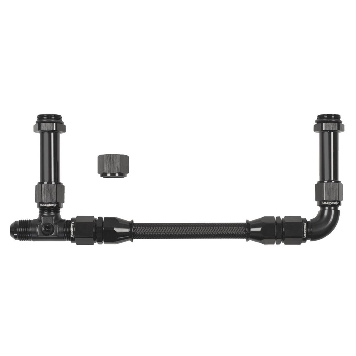 Raceworks Holley AN-8 Dual Feed Fuel Line Kit - RWF-160-08BK ...