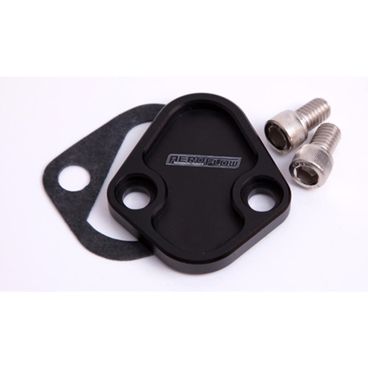 Aeroflow Billet Fuel Pump Block-Off Plate - Black, AF64-2027BLK ...