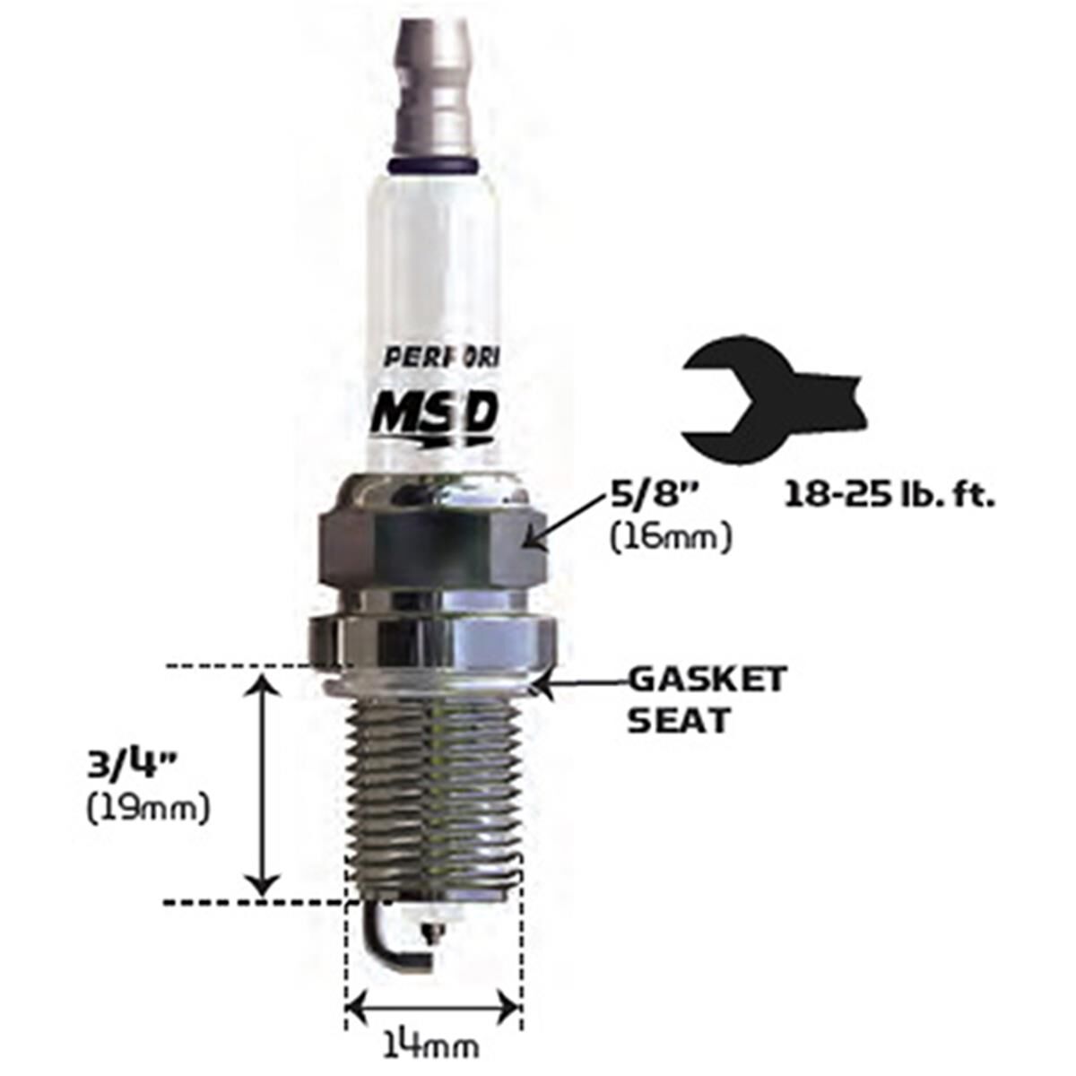 MSD Spark Plug (7IR4Y) - MSD3724 | Supercheap Auto