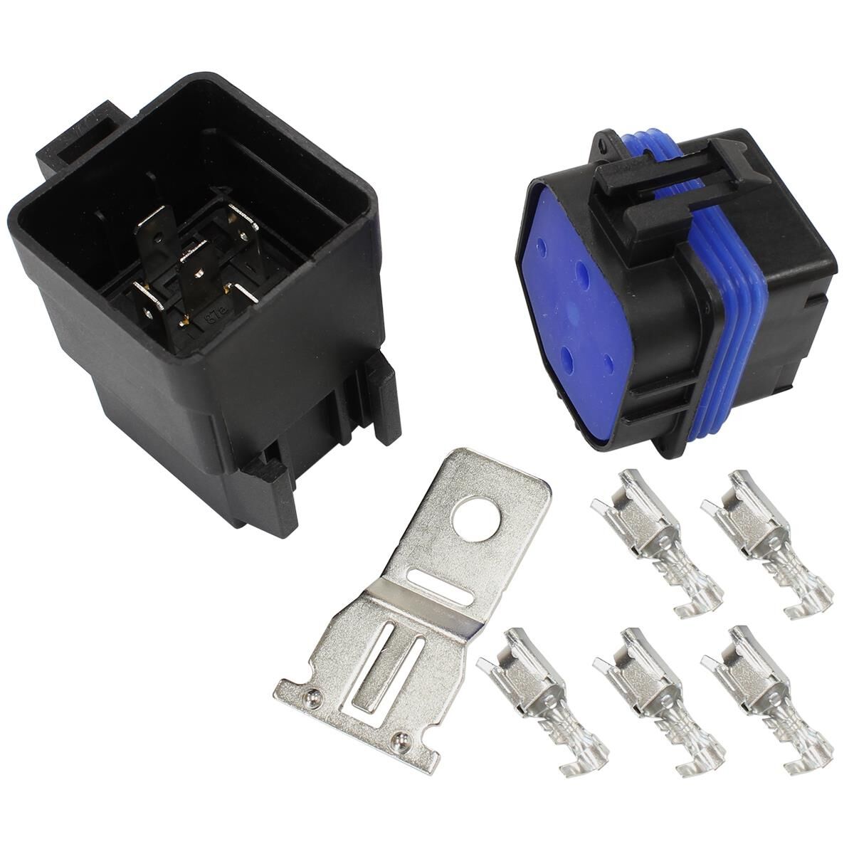 Aeroflow 40 Amp Weatherpack Relay Plug Kit Weather Sealed 12 Awg Wire ...