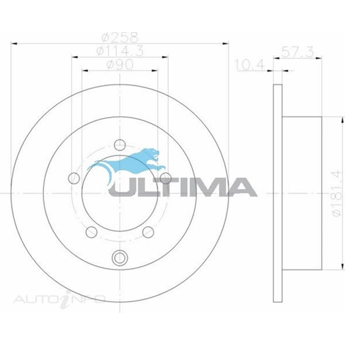 Ultima Brake Rotor - Single, AAP426 | Supercheap Auto