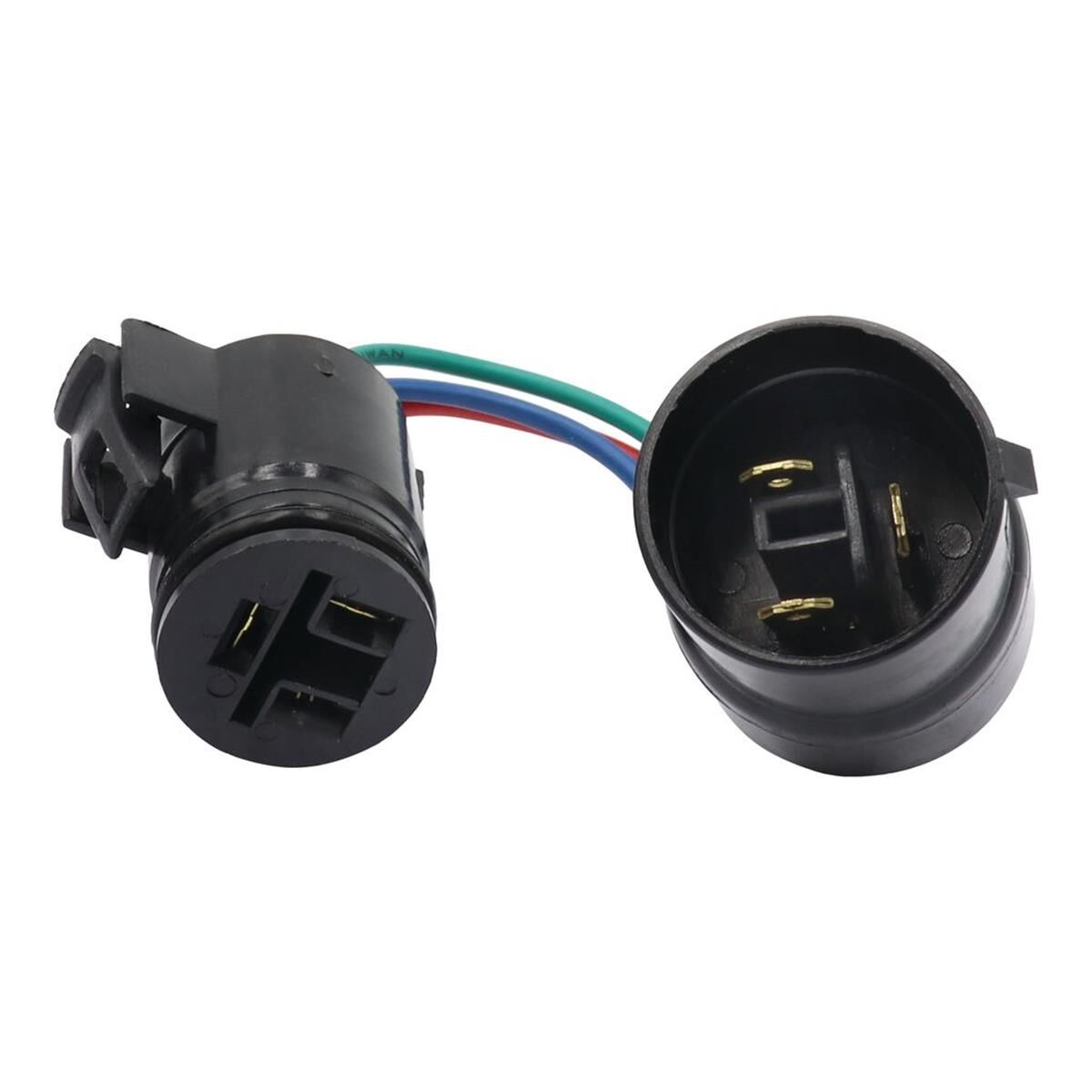 Jaylec 3 Pin Round Male to 3 Pin Female Connector Plug - 53-610 ...