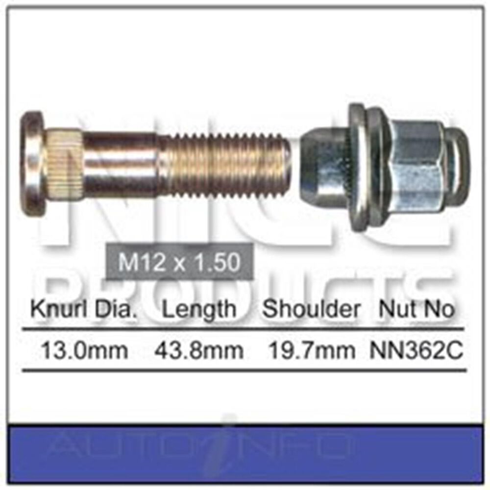 Nice Wheel Stud And Nut Set - NS367 | Supercheap Auto