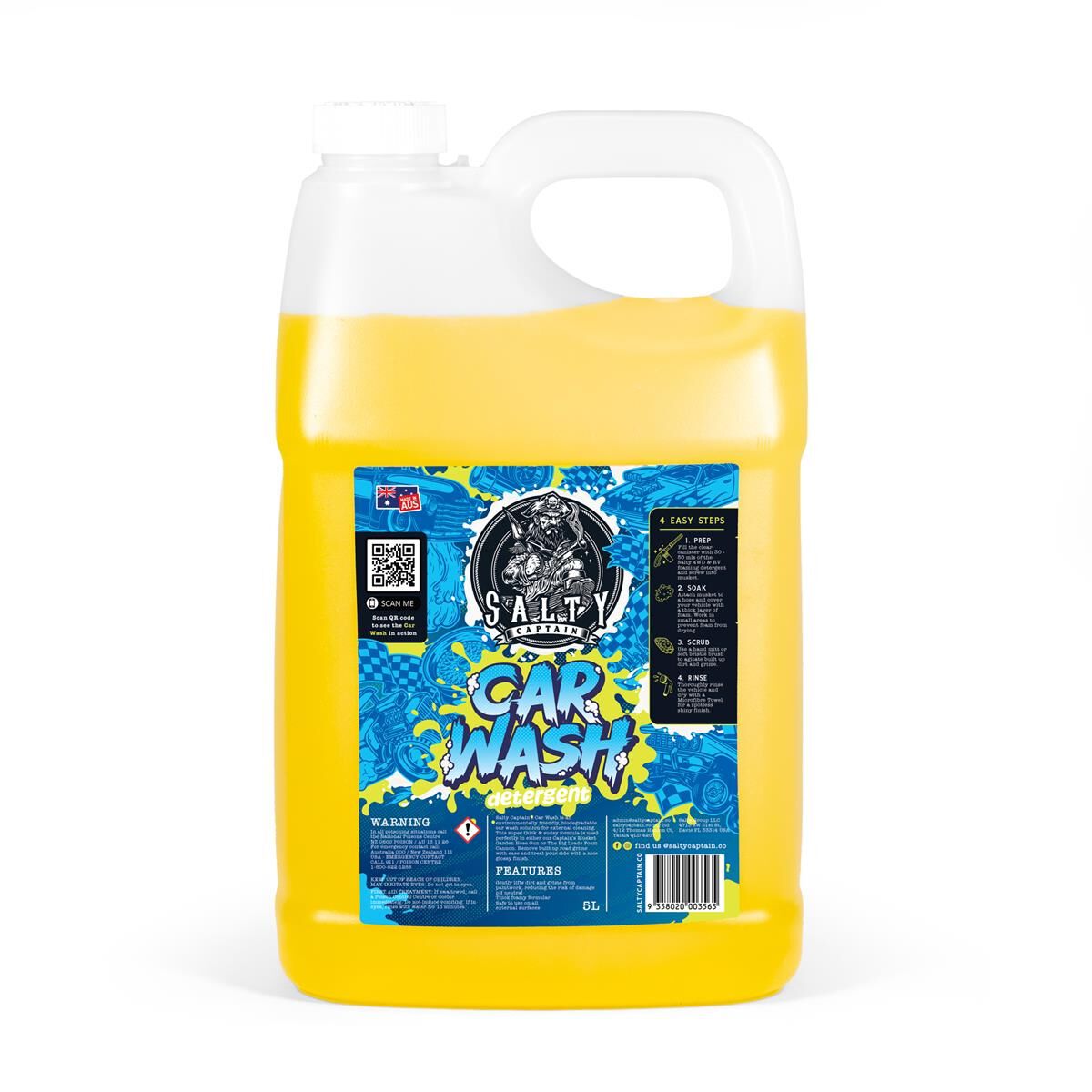 SALTY CAPTAIN Car Wash 5L - DET-CARW-5L | Supercheap Auto