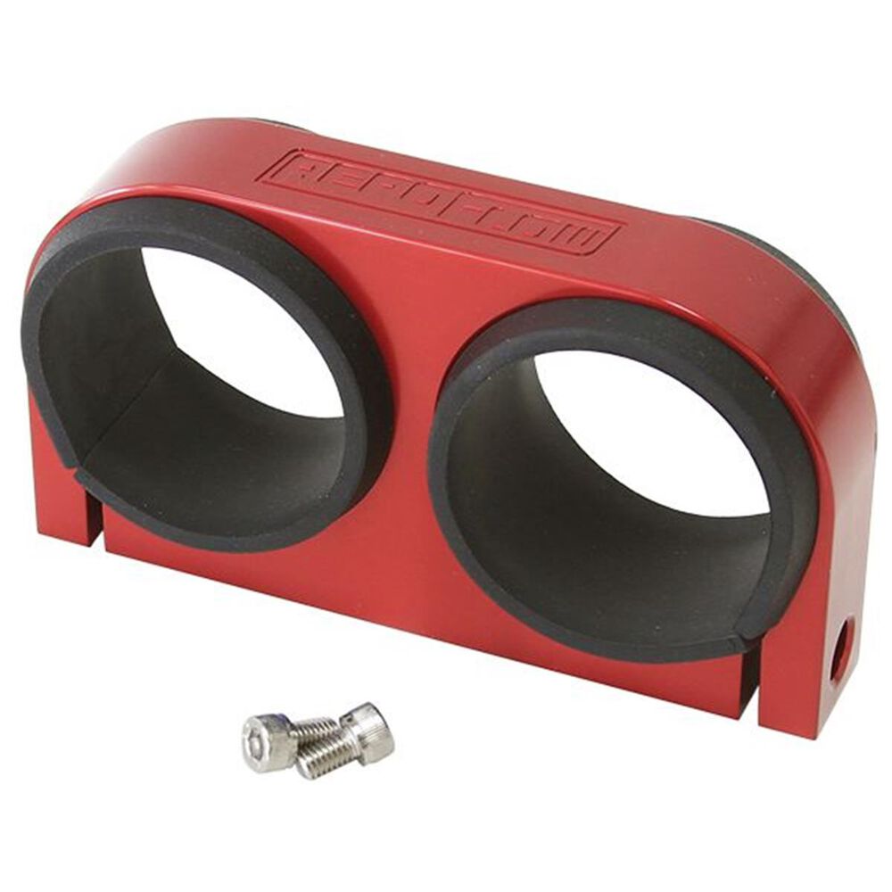 Aeroflow Dual Billet Fuel Pump Bracket - Red, AF64-2902R | Supercheap Auto