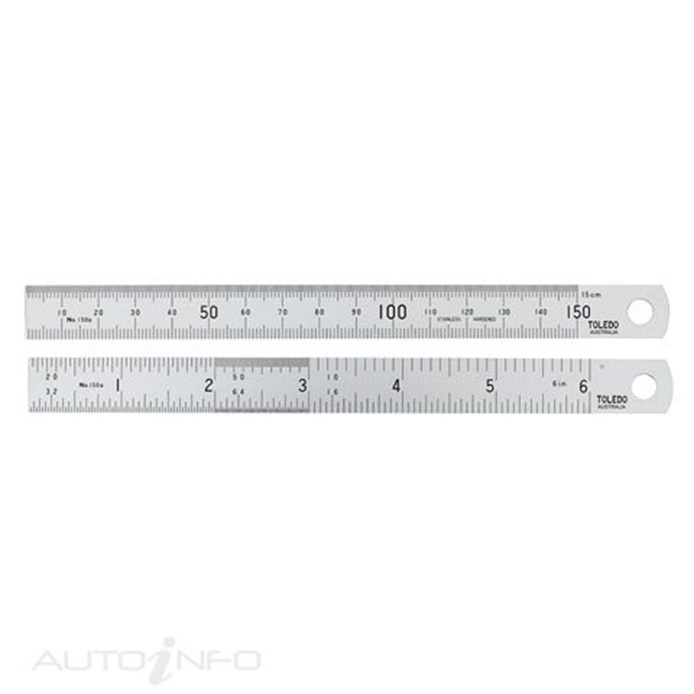 Toledo Stainless Steel Rule - 150mm - 150B6 | Supercheap Auto