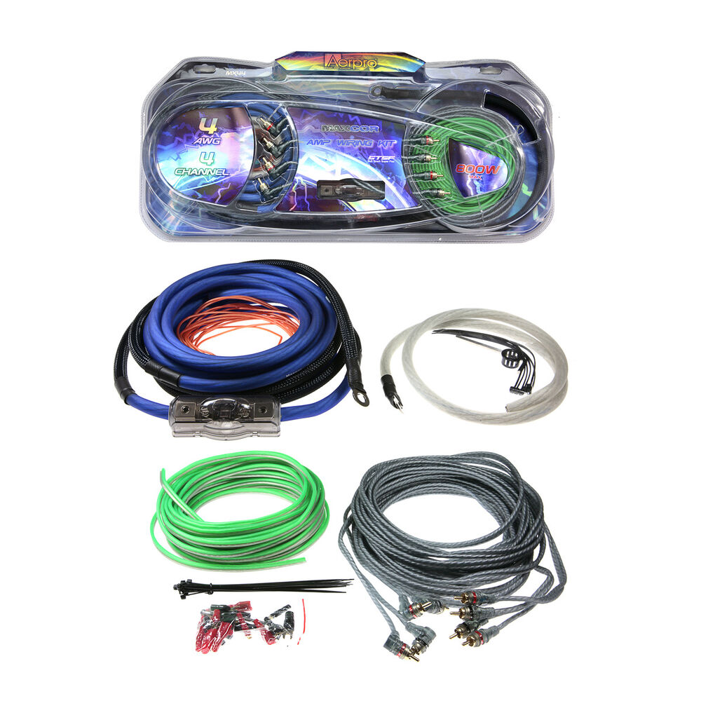 Aerpro 4 AWG 4 Channel Amp Install Kit - Wiring Kit - MX44 | Supercheap ...