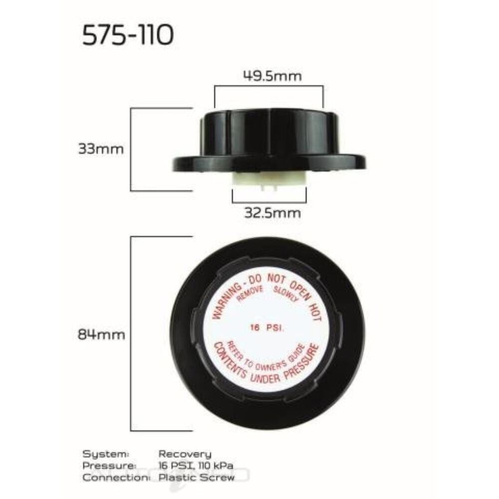 CPC Radiator Cap - 575-110 | Supercheap Auto