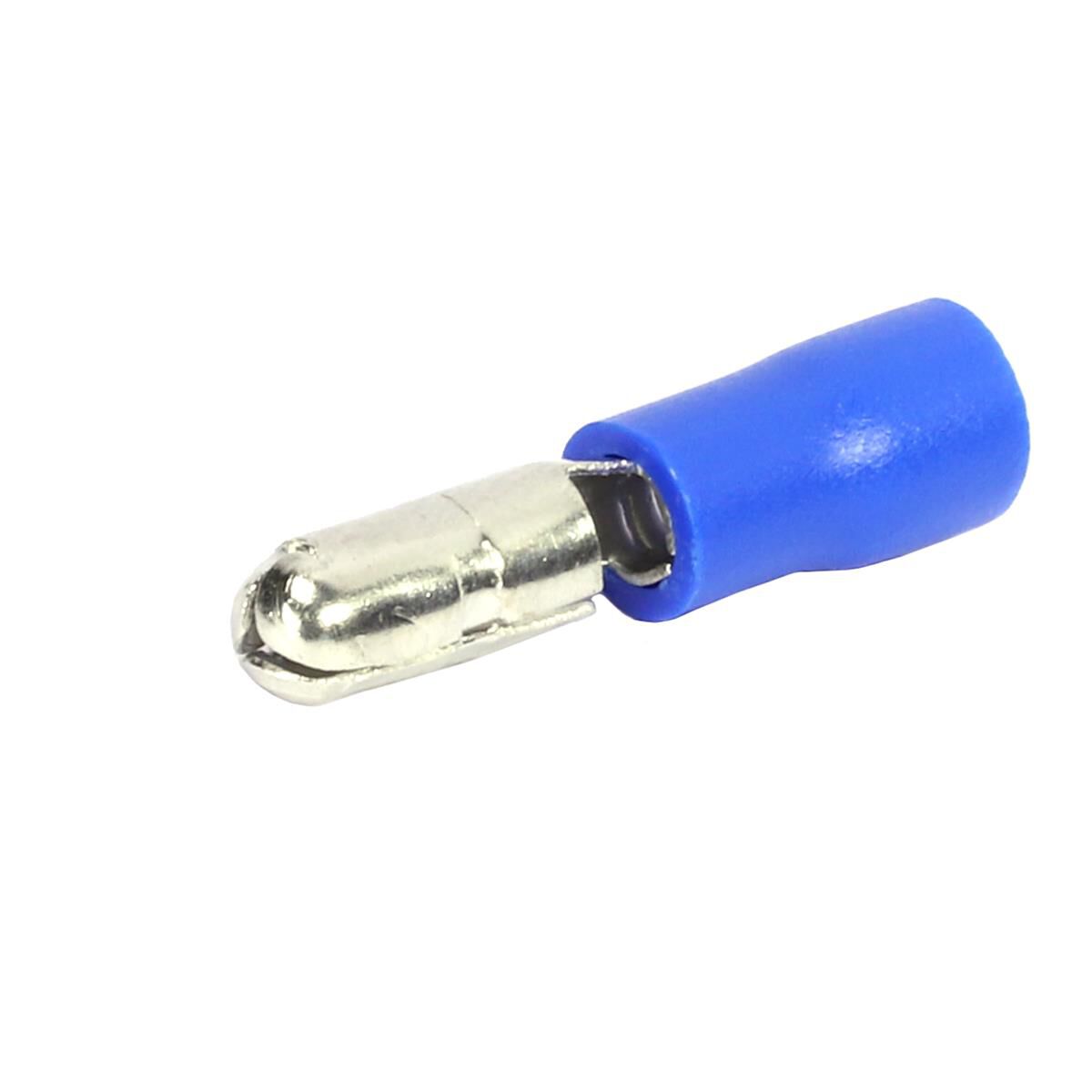 Aerpro 4Mm Male Bullet Terminal Blue - 100 Pieces, APBM4B | Supercheap Auto