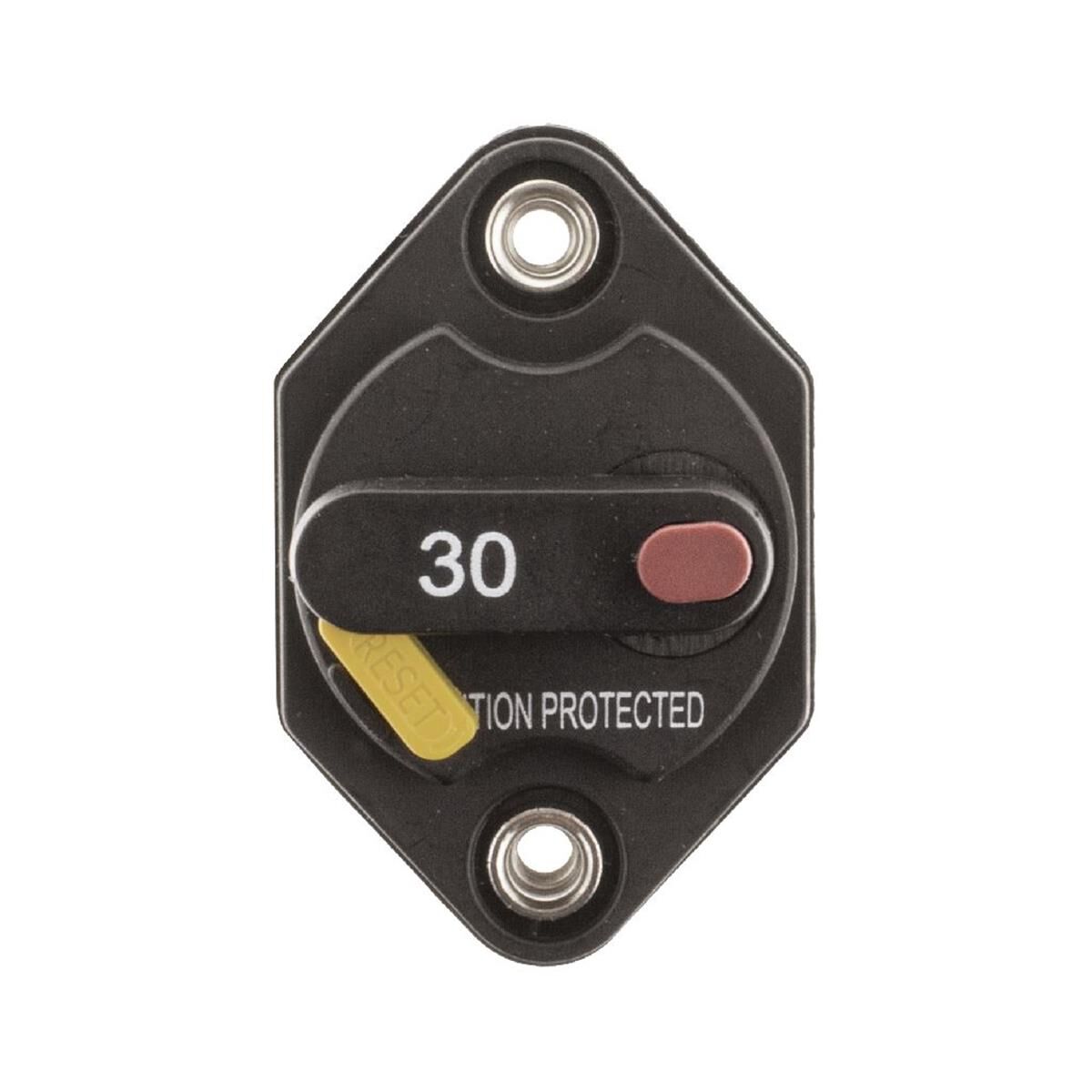 Jaylec 30A Type 3 Circuit Breaker Manual Reset Panel Mount - CB5530B ...