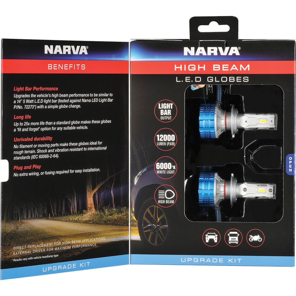 Narva High Beam LED Headlight Globes - H7, 12/24V, 18447H | Supercheap Auto
