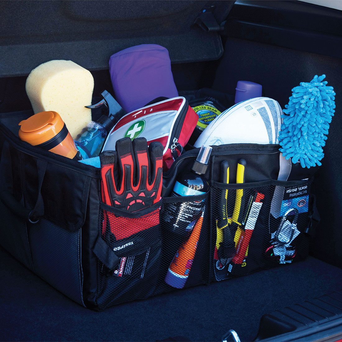 Cabin Crew Repreve Double Boot Organiser Black Supercheap Auto