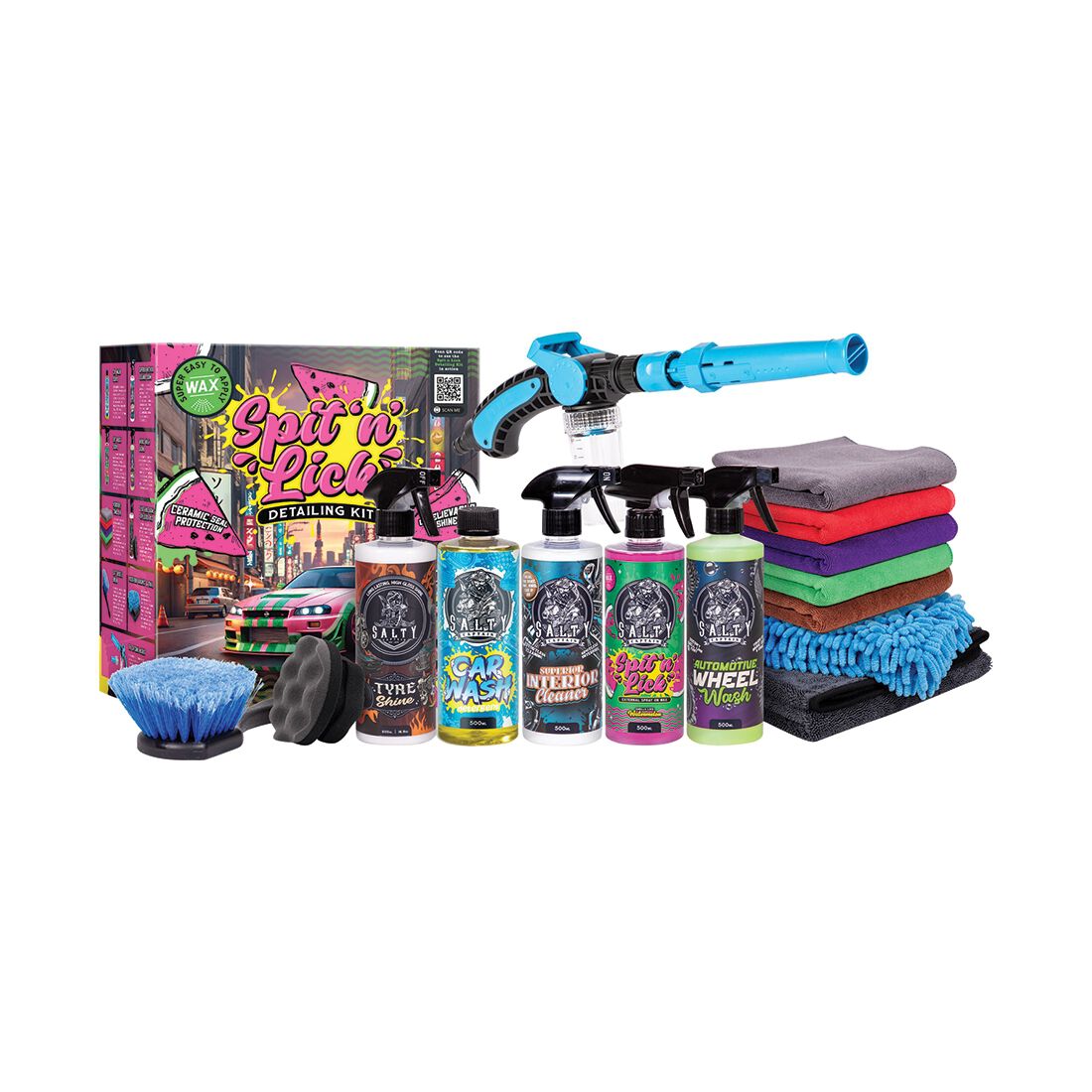 Salty Captain Spit & Lick Car Cleaning Kit - 15 Piece | Supercheap Auto