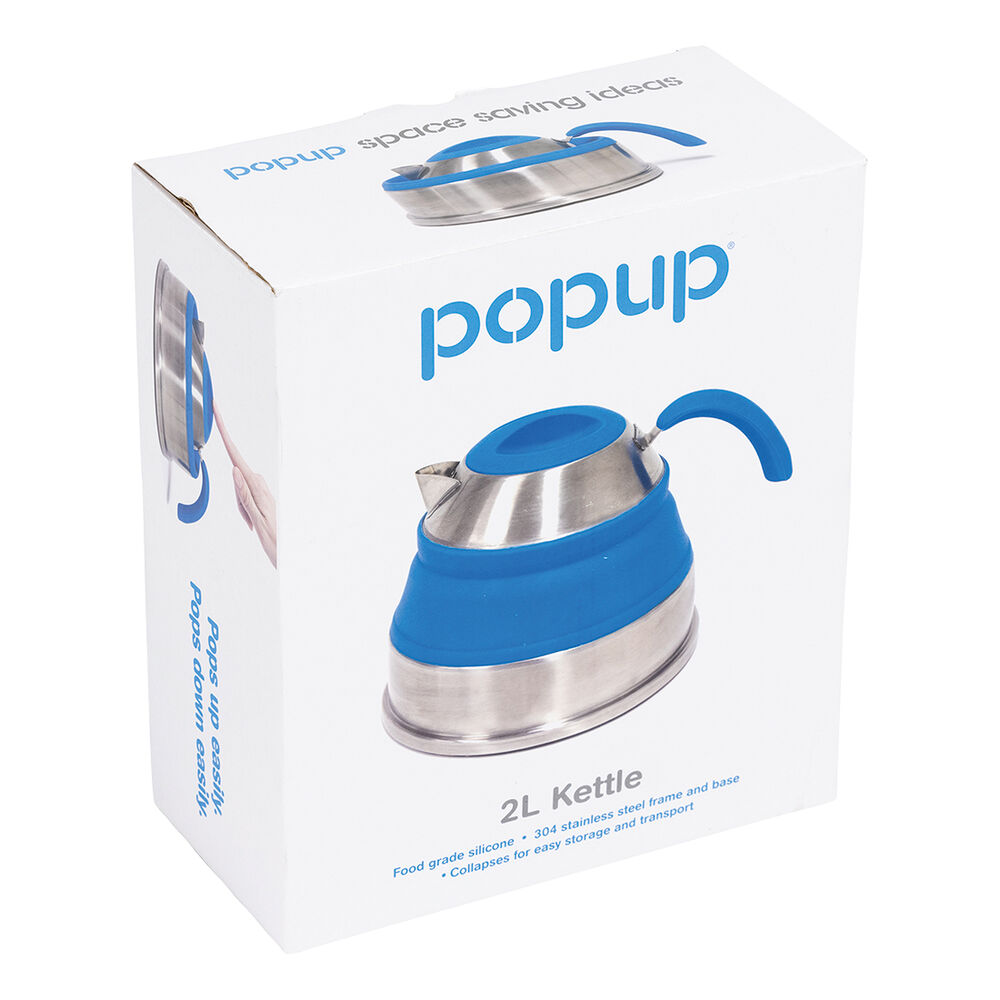 Companion Pop Up Stainless Steel Compact Kettle 2L | Supercheap Auto