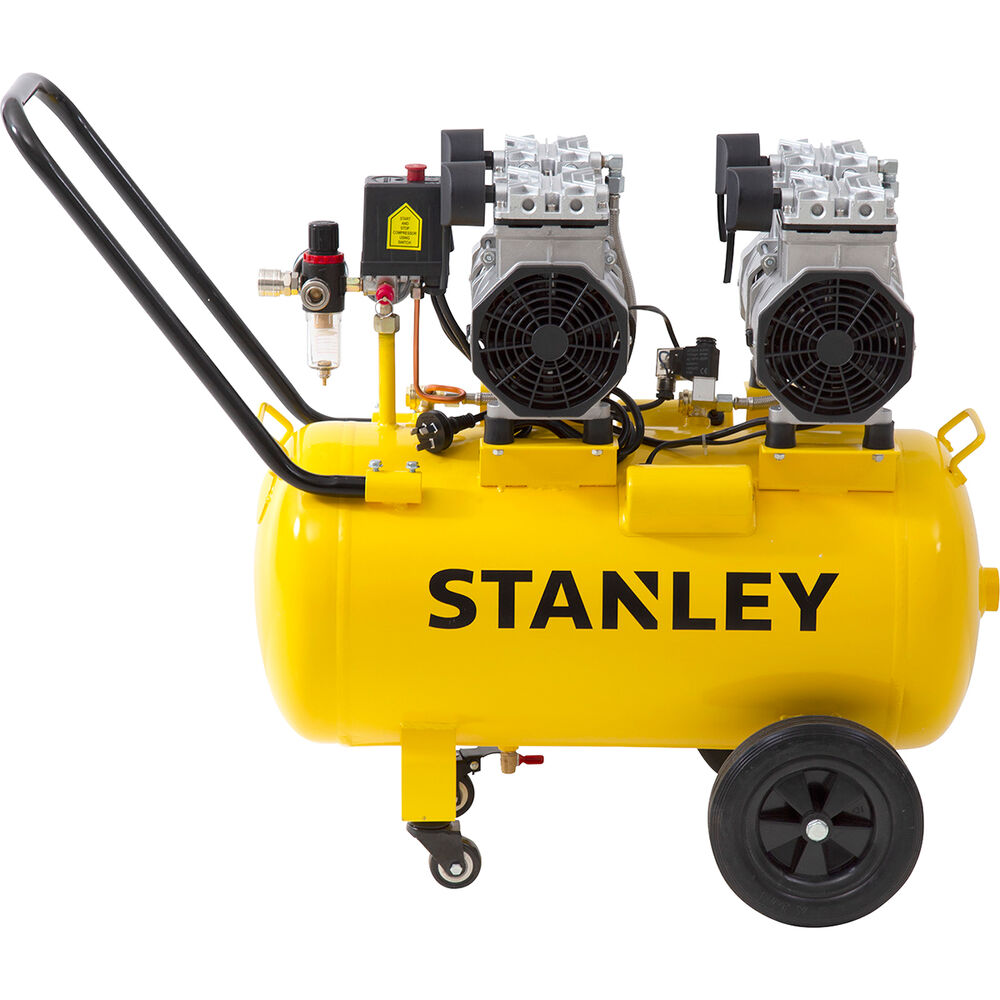 Stanley Air Compressor Silenced 2.75HP 50 Litre tank | Supercheap Auto