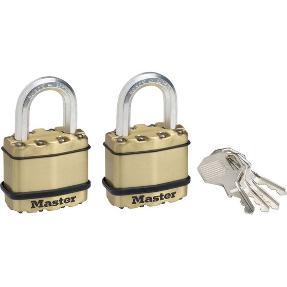 Master Lock Excell Padlock - 45mm, 2 Pack | Supercheap Auto