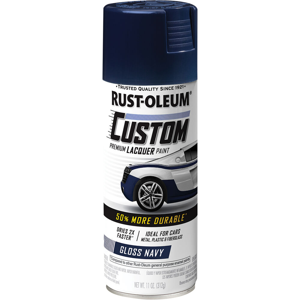 Rust-Oleum Custom Premium Lacquer Paint, Navy - 312g | Supercheap Auto