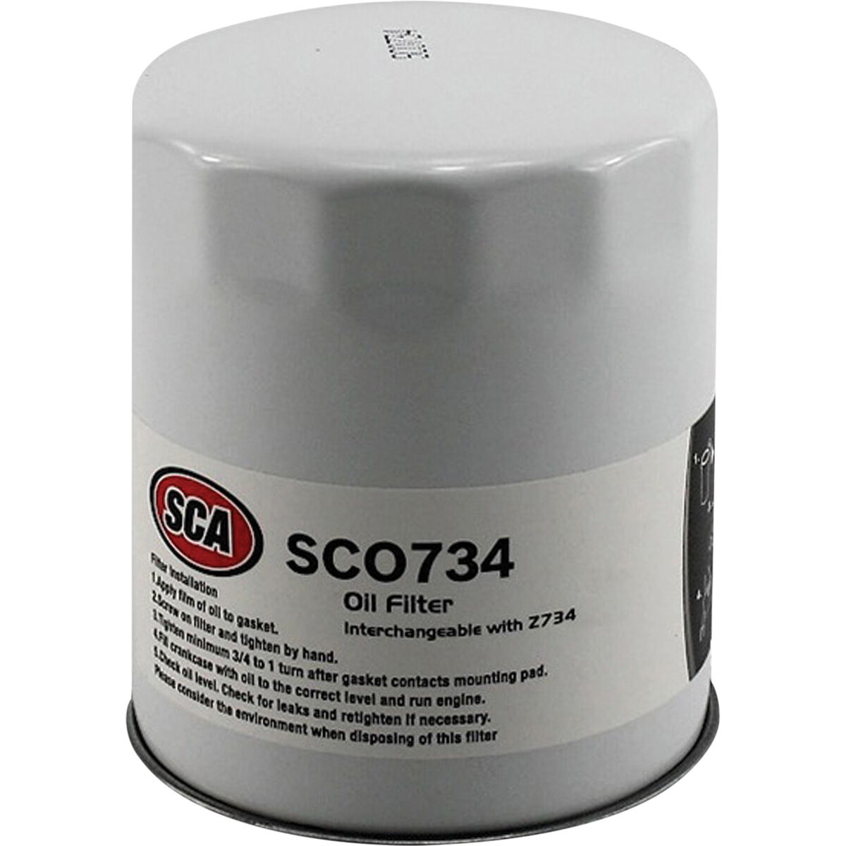 SCA Oil Filter SCO734 (Interchangeable with Z734) | Supercheap Auto