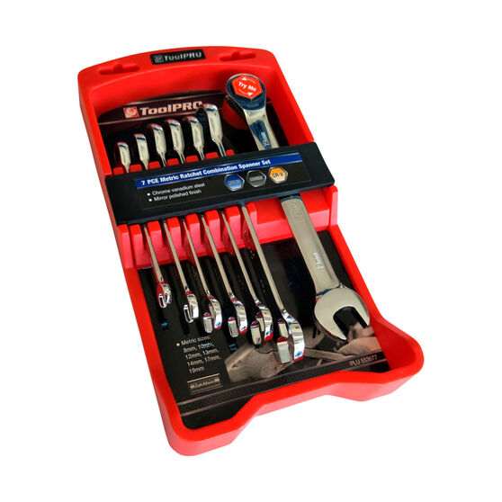 ToolPRO Ratchet Spanner Set Metric 7 Piece | Supercheap Auto