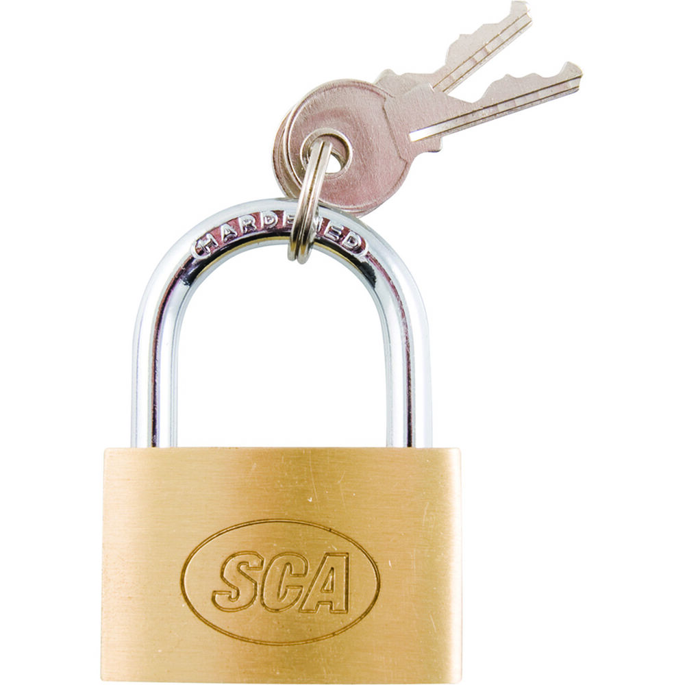SCA Padlock - Brass, 40mm | Supercheap Auto