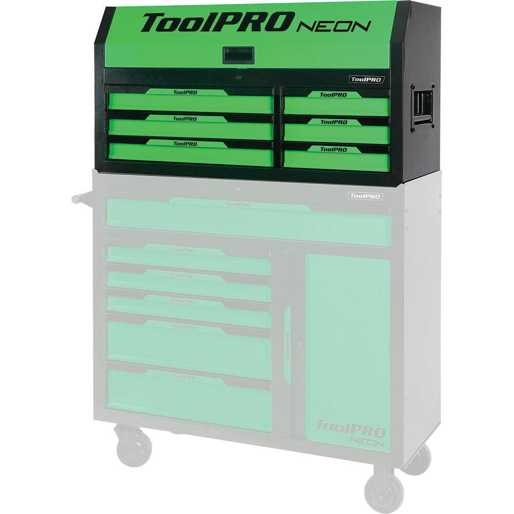 ToolPRO Neon Tool Chest Green 6 Drawer 42 Inch | Supercheap Auto