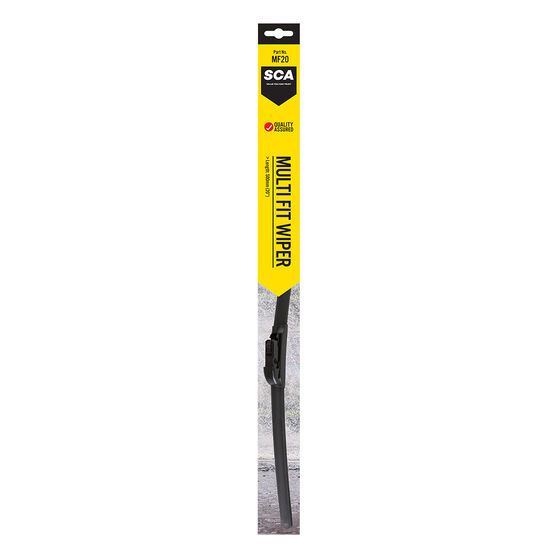 SCA Multi-Fit Wiper Blade 500mm (20") Single - MF20 | Supercheap Auto