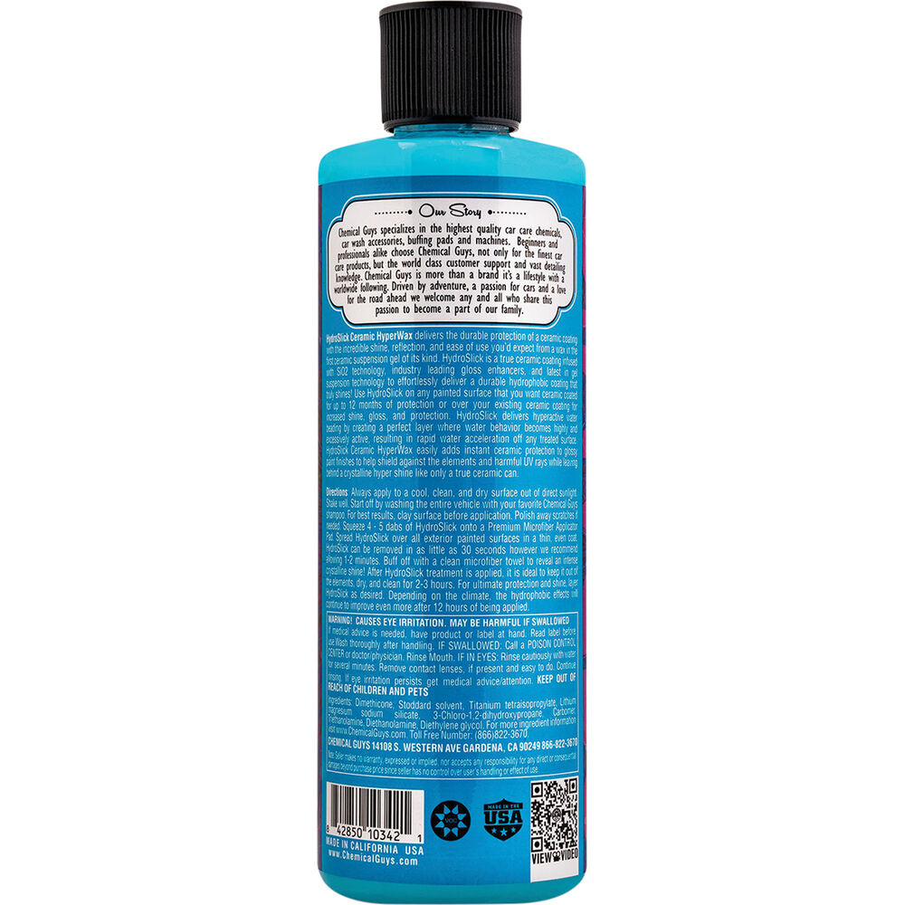Chemical Guys HydroSlick Si02 Ceramic Coating Hyperwax 473mL ...