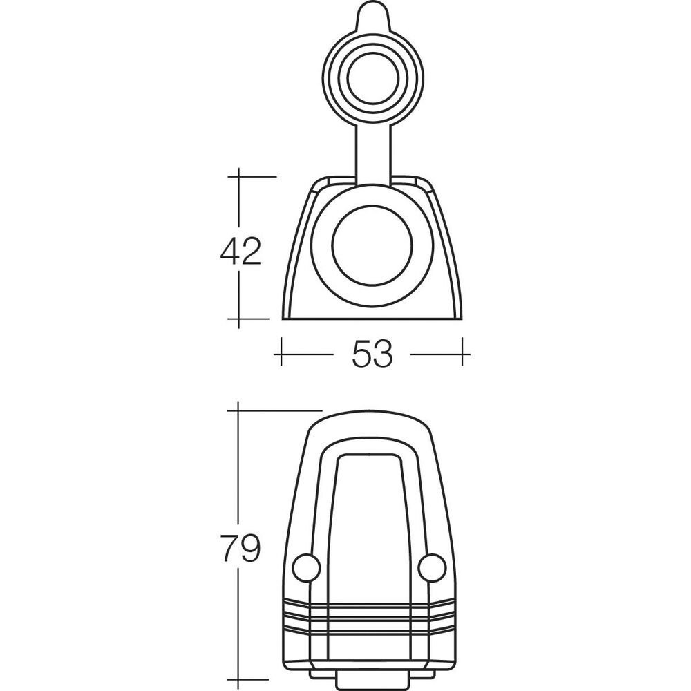 Narva 12/24V LED Accessory Socket - Heavy Duty, 20 Amp, Surface Mount ...
