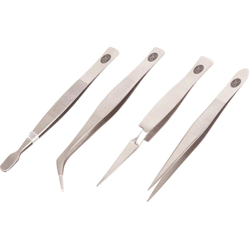 SCA Tweezer Set 4 Piece | Supercheap Auto