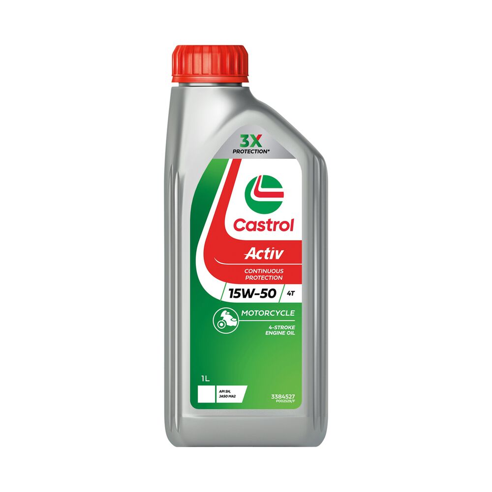 Castrol Activ 4T Motorcycle Oil - 15W-50, 1 Litre | Supercheap Auto