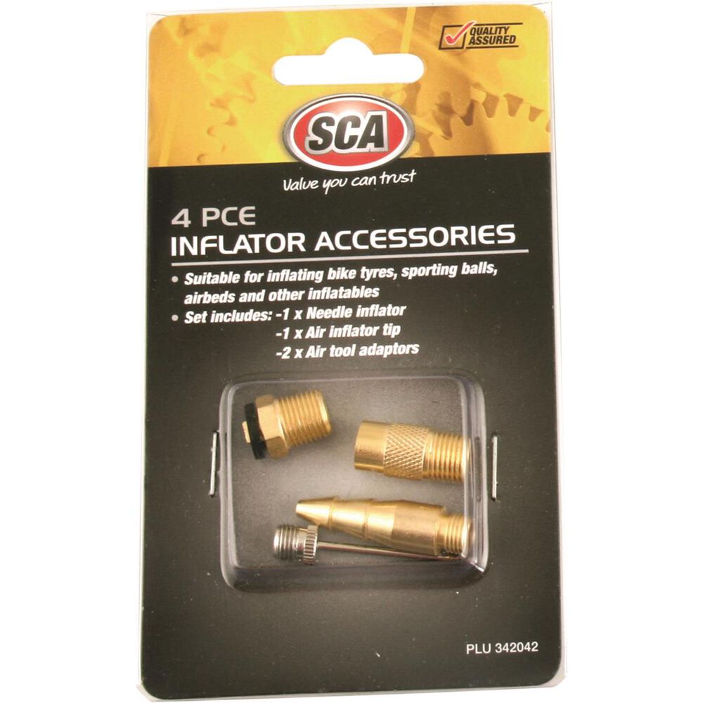SCA Inflator Air Adaptors - 4 Piece | Supercheap Auto
