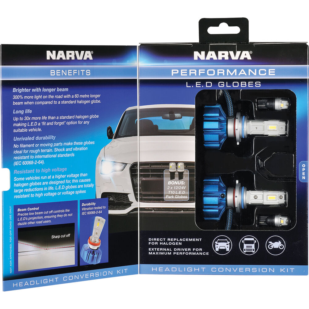 Narva Gen III LED Headlight Globes - HB4, 12/24V, 18446 | Supercheap Auto