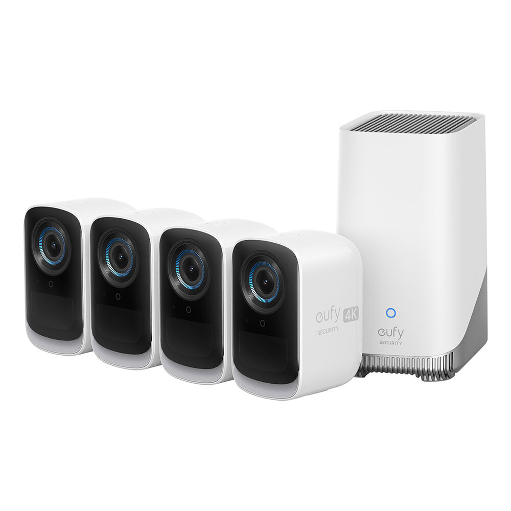 Eufy Wireless 4K Security Camera Kit 4 Pack 3C | Supercheap Auto