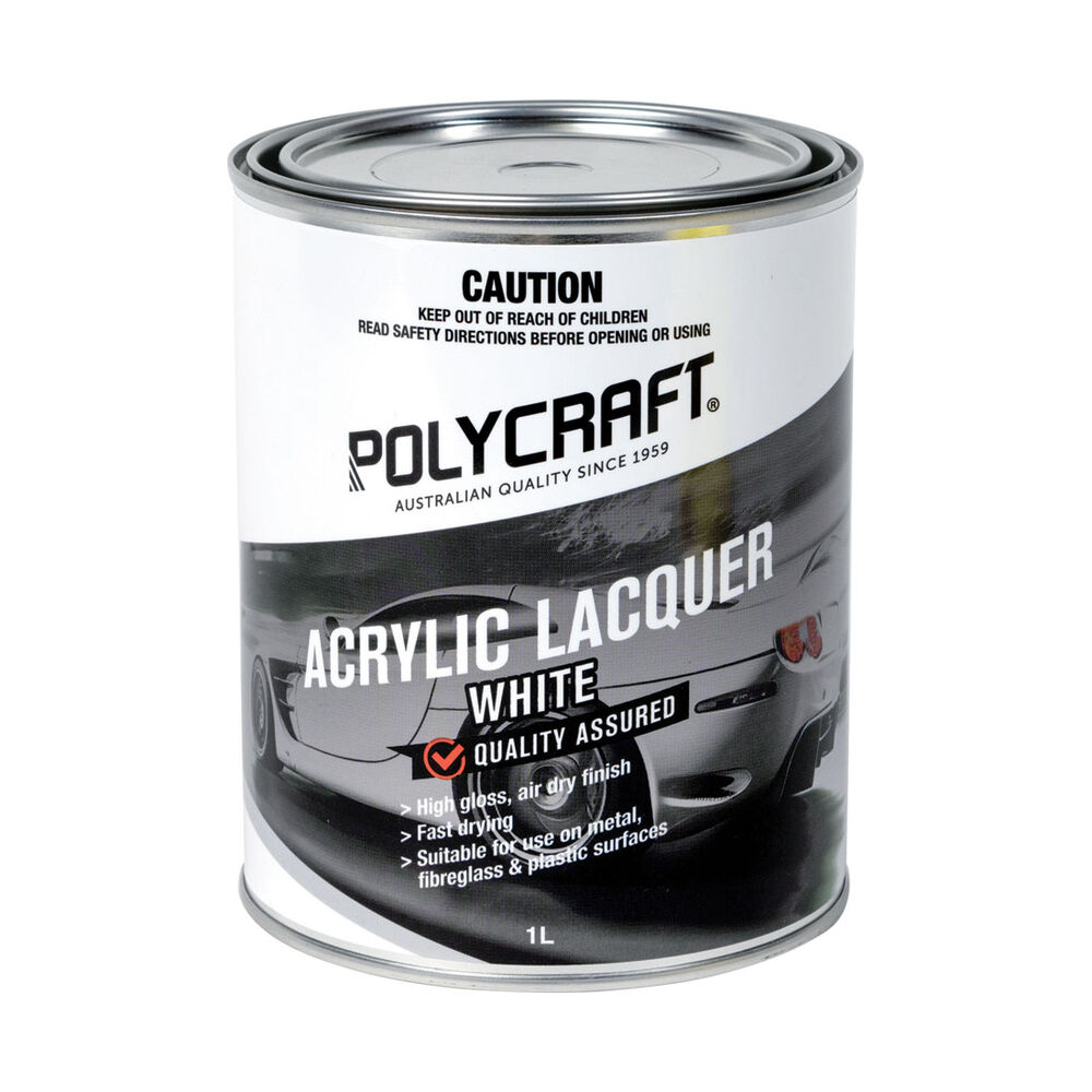Polycraft Acrylic Gloss White 1 Litre | Supercheap Auto