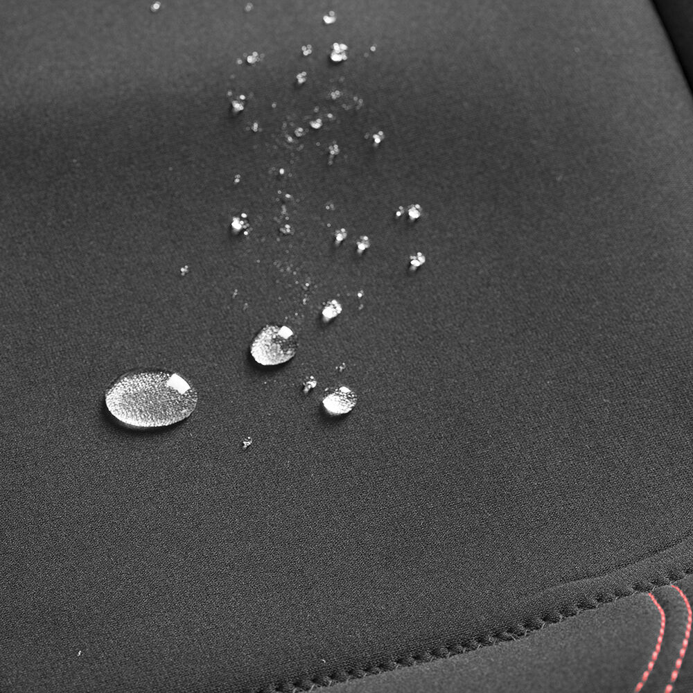 Ridge Ryder Neoprene Seat Covers Black/Red Adjustable Headrests Airbag ...