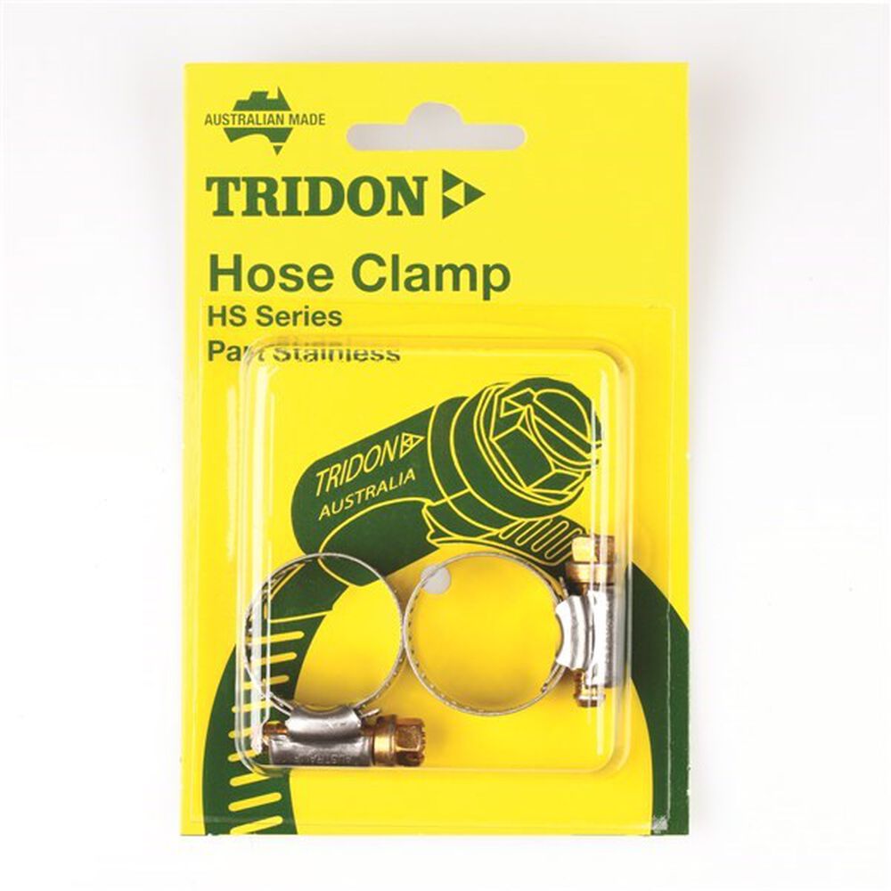 Tridon Hose Clamps - Part Stainless, 14-27mm, 2 Pieces | Supercheap Auto