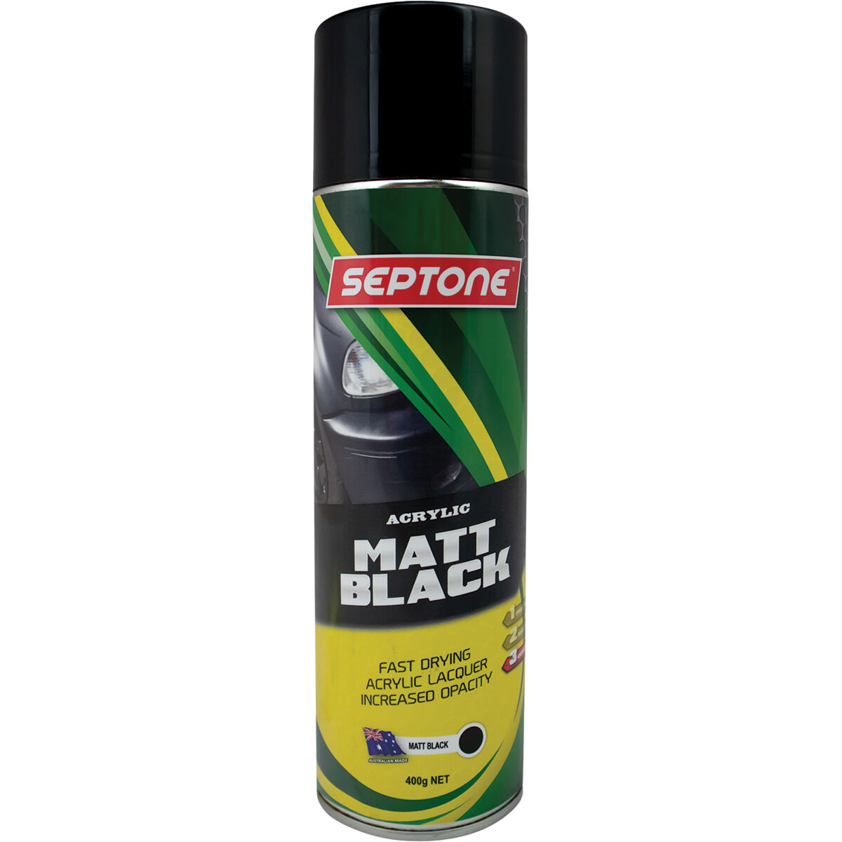Septone® Acrylic Paint, Matt Black - 400g | Supercheap Auto