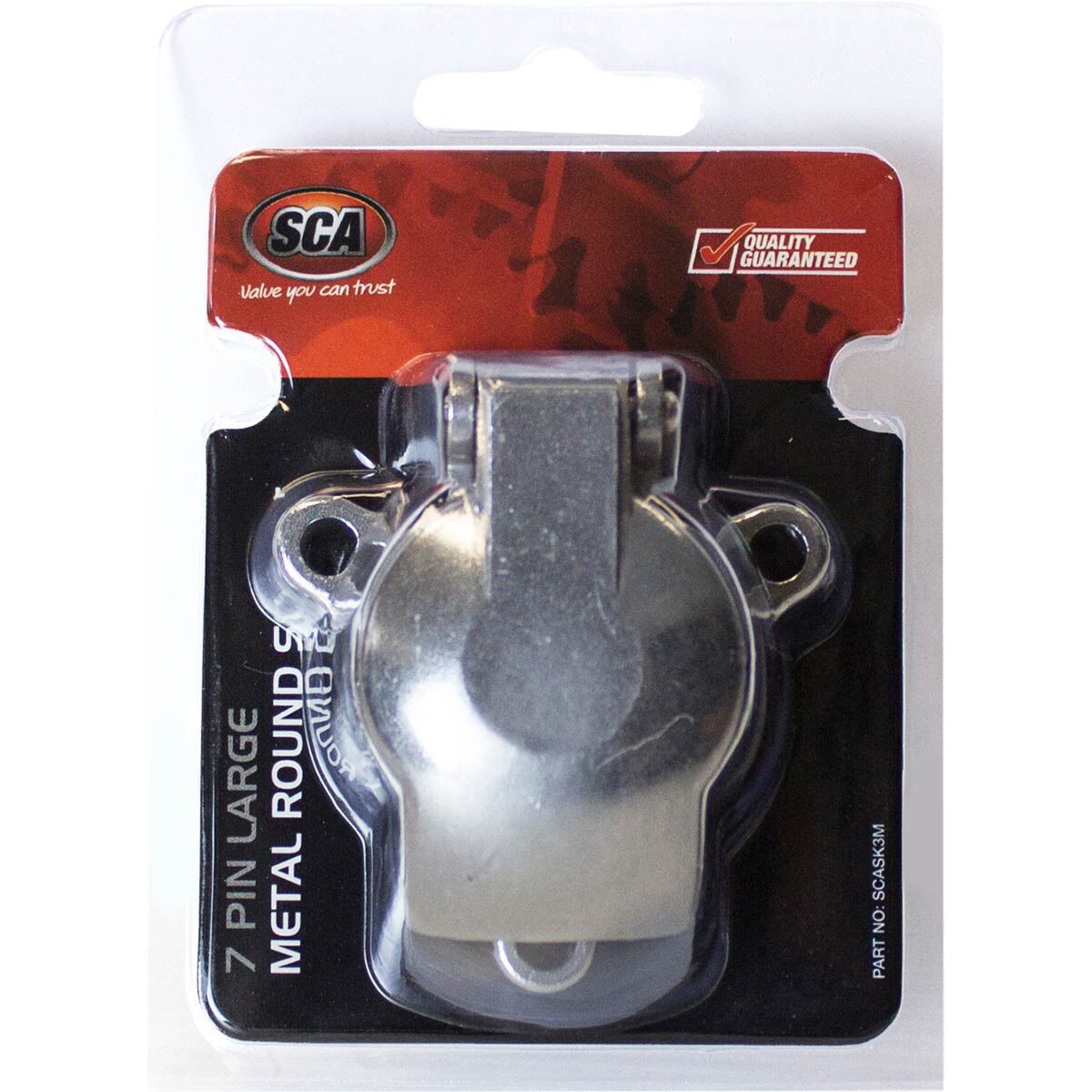 SCA Trailer Socket, Metal - Large Round, 7 Pin | Supercheap Auto