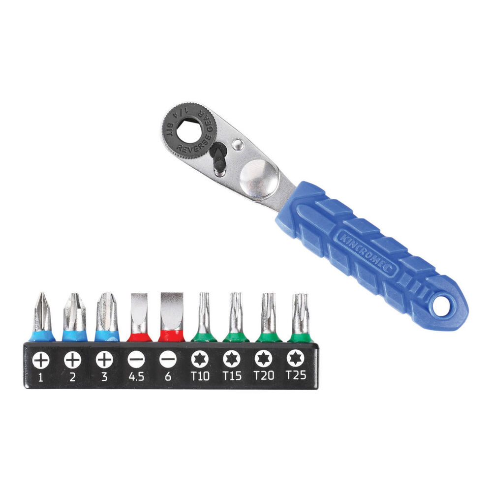 Kincrome 10 Piece Mini Ratchet and Bit Set | Supercheap Auto