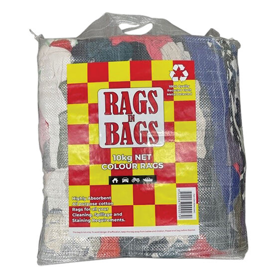 Rags In Bags Coloured Cleaning Cloth 10kg | Supercheap Auto