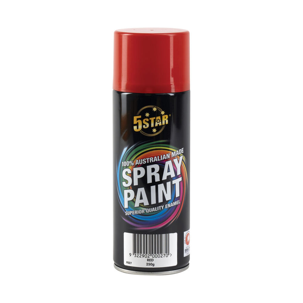 5 Star Enamel Spray Paint Gloss Red 250g | Supercheap Auto