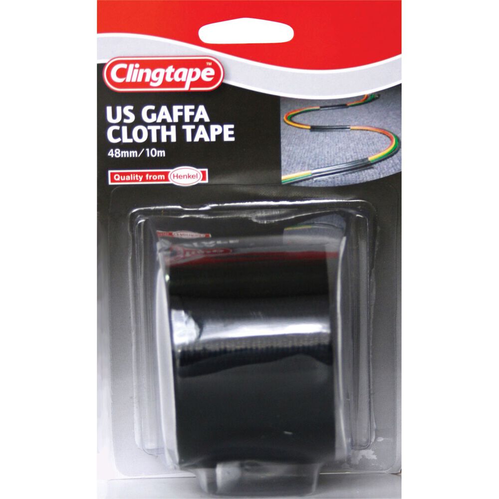 Clingtape Black Cloth Tape 48mm x 10m | Supercheap Auto