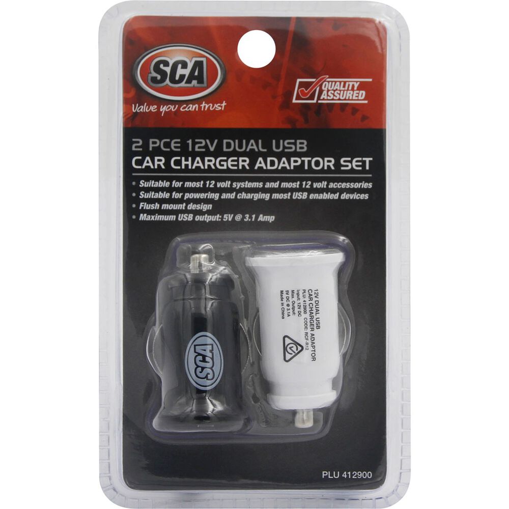 USB Adaptor SCA - 12V, 5V, 3.1A | Supercheap Auto