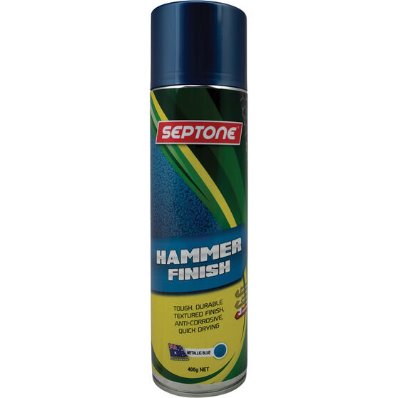 Septone® Hammer Finish Paint, Metallic Blue - 400g | Supercheap Auto