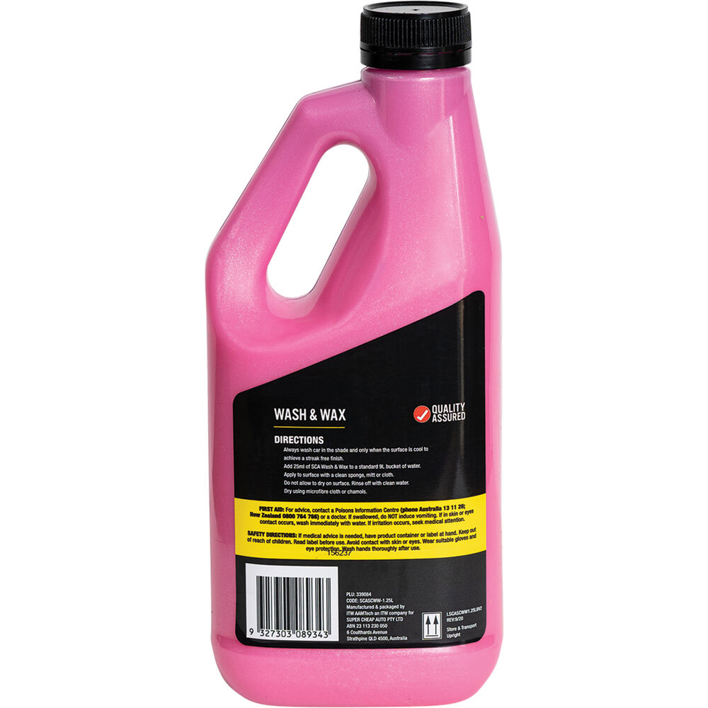 SCA Concentrate Wash & Wax 1.25 Litre | Supercheap Auto
