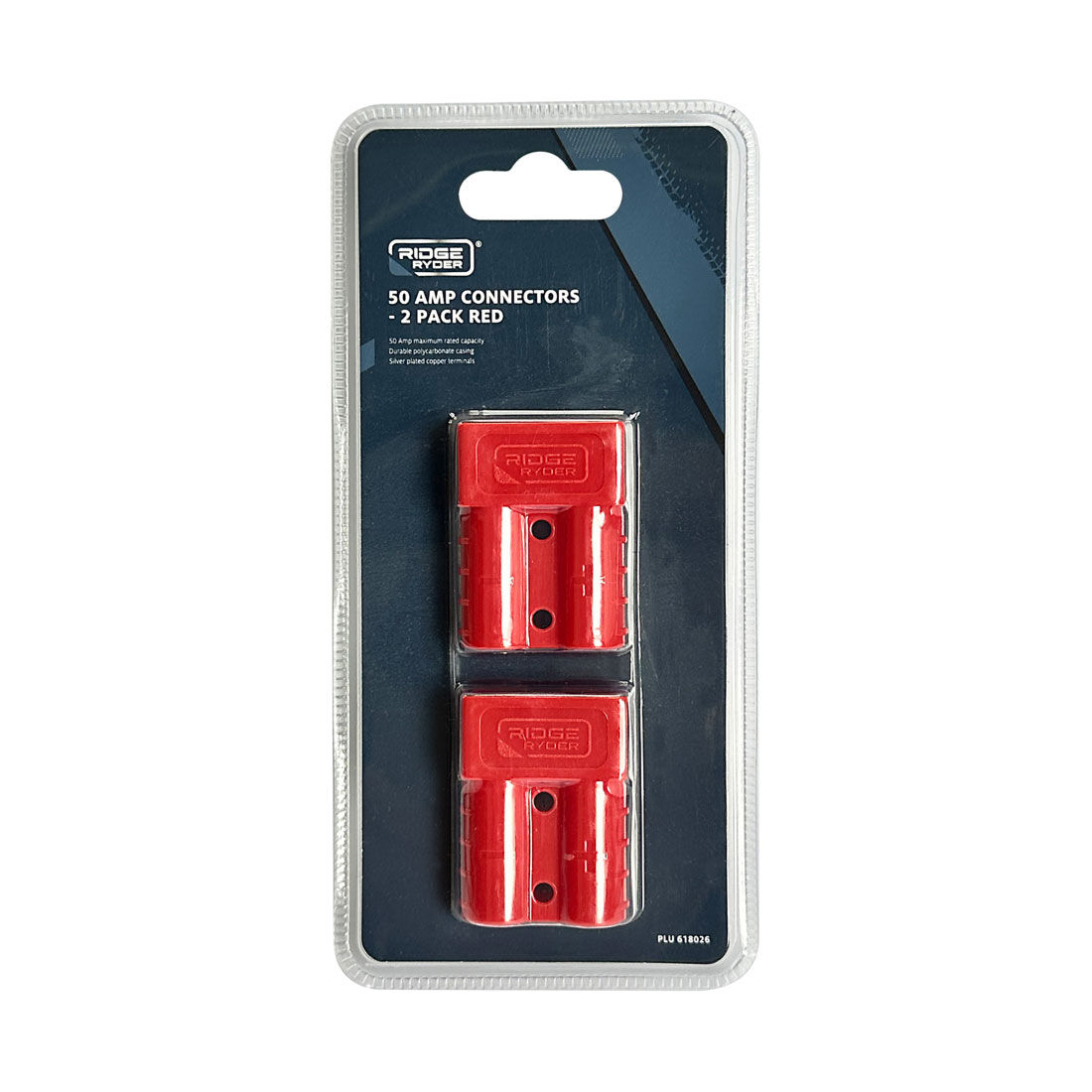 Ridge Ryder 50 Amp Connector Set -Red, 2 Pack | Supercheap Auto