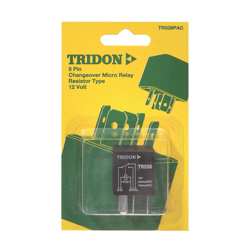 Tridon Relay - Micro, 12V 20/10 AMP 5 Pin - TR039PAC | Supercheap Auto